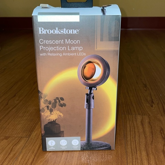 Brookstone | Other | New Crescent Moon Projection Lamp | Poshmark